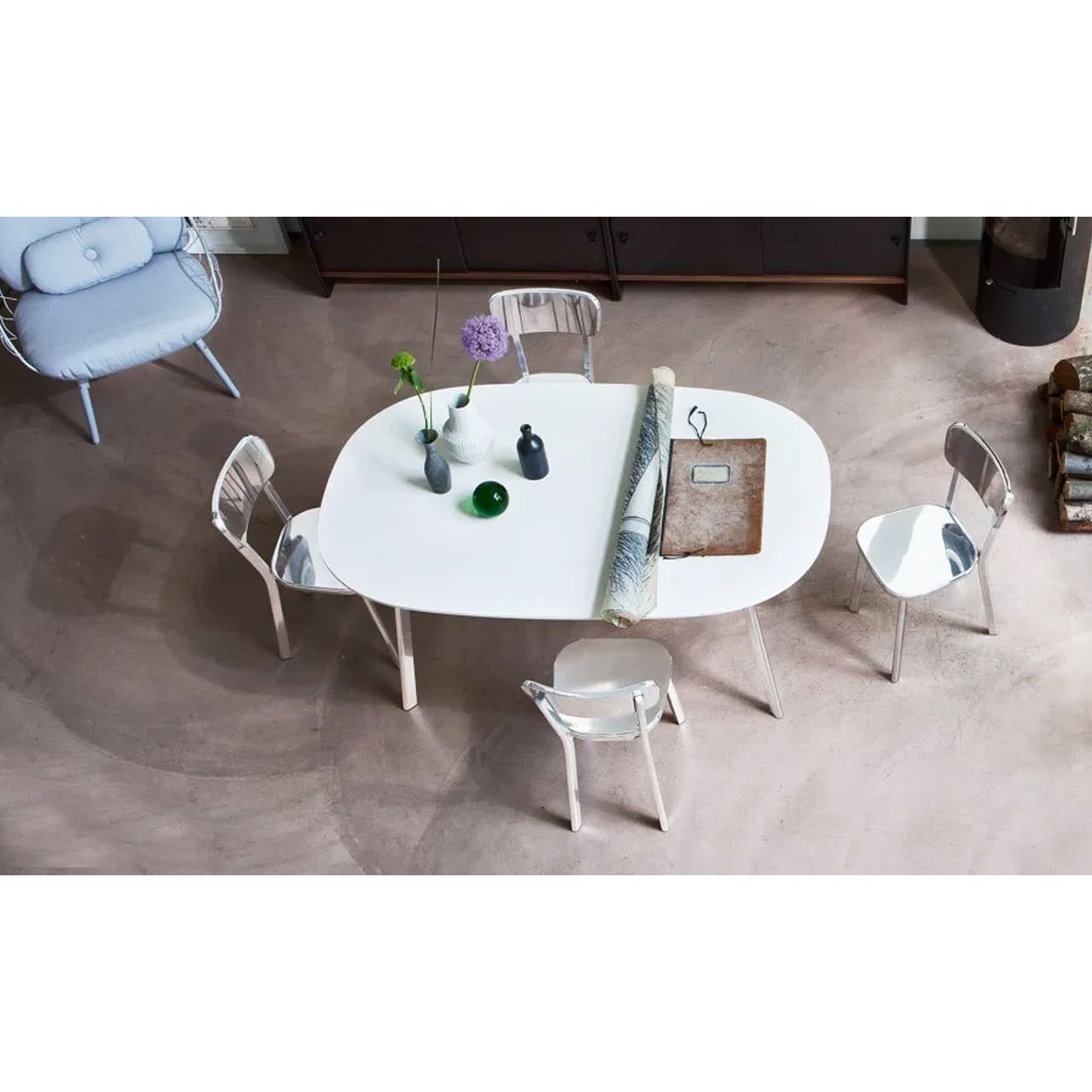 Magis - Sedia Déjà-vu indoor alluminio lucido - LONGHO | Design Concept ...